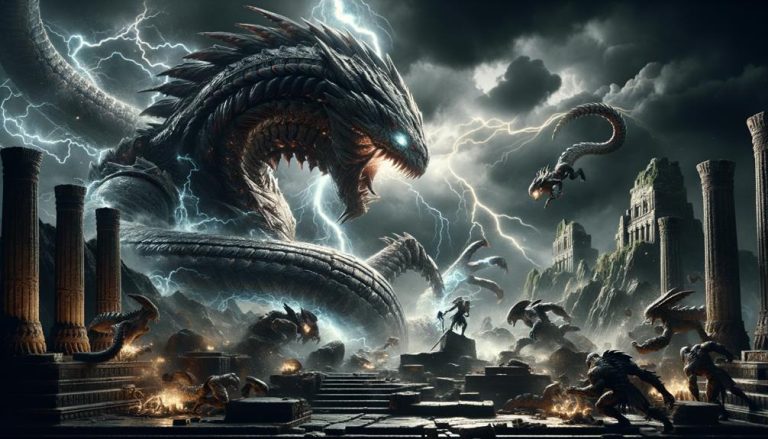 Typhon Monsters Father Battles - Mythology Vault